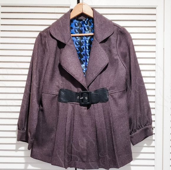 zinc | Jackets & Coats | Emily In Paris Inspo Zinc Belted Jacket | Poshmark